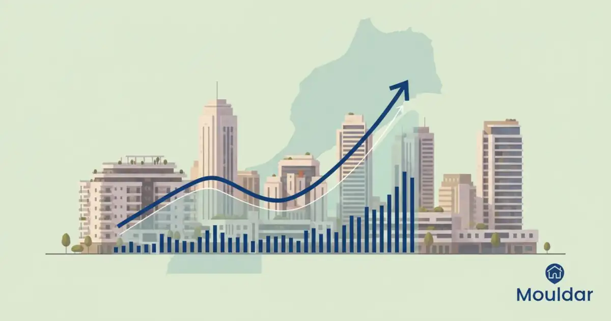 Indice des prix de vente des biens immobiliers avec jardin au Maroc